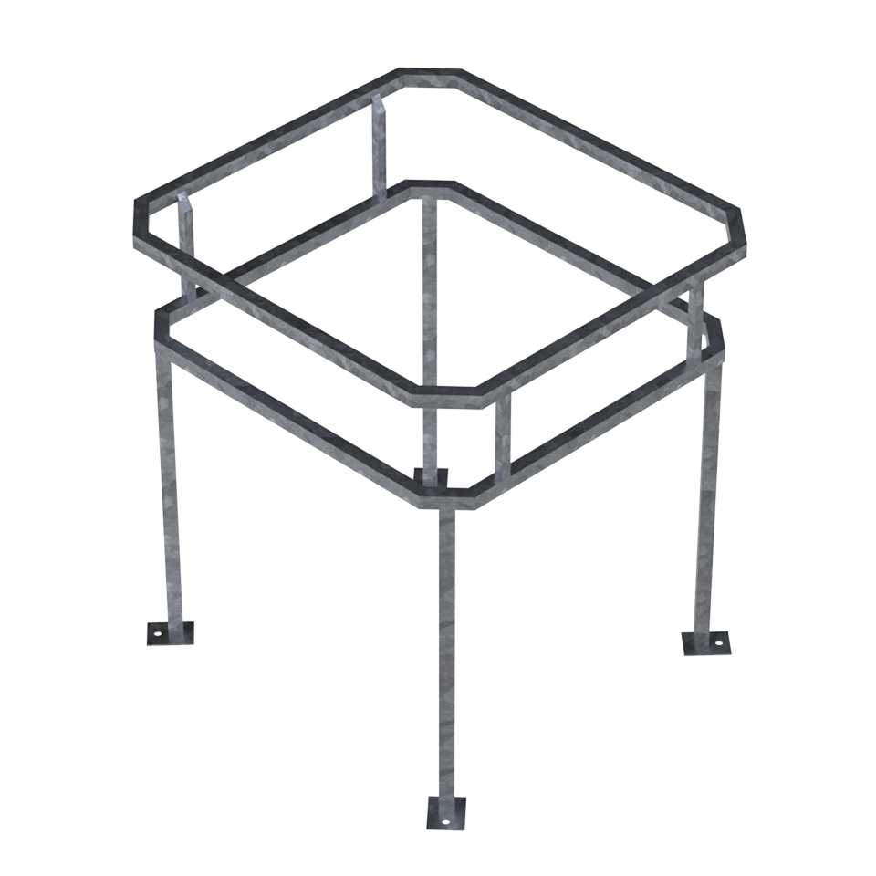 Stand silo 1700L metal rect. | Cipax